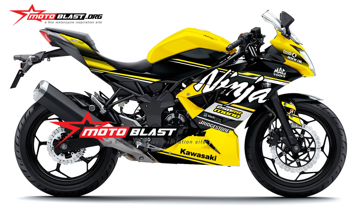 Kumpulan Desain Modifikasi Striping Kawasaki Ninja 250SL RR Mono ...