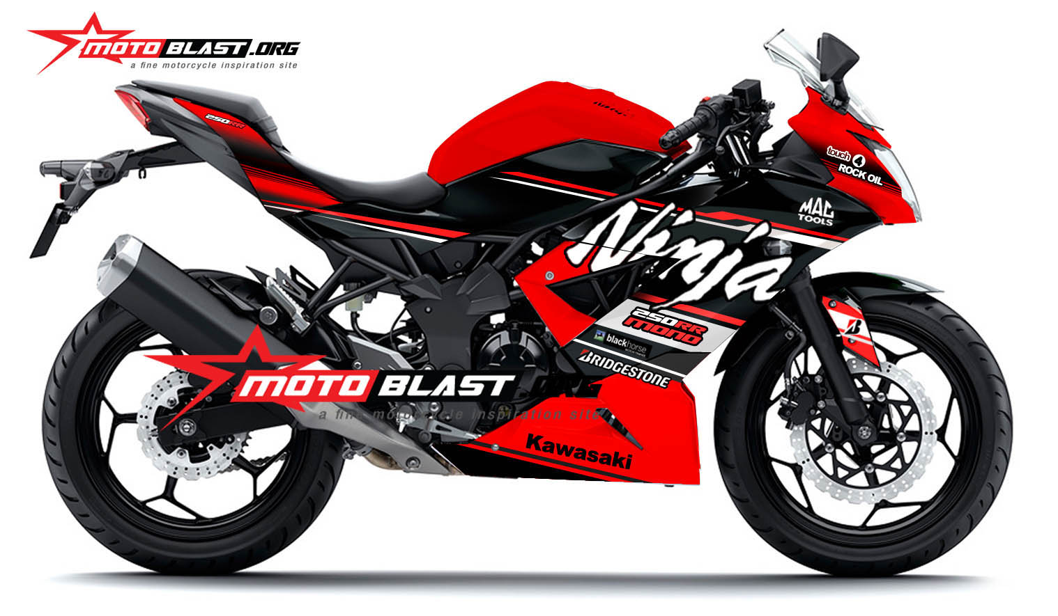 Kumpulan Desain Modifikasi Striping Kawasaki Ninja 250SL RR Mono ...
