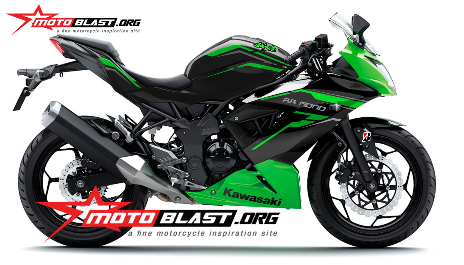 Kumpulan Desain Modifikasi Striping Kawasaki Ninja 250SL RR Mono ...