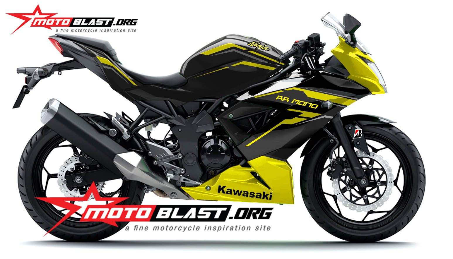 Kumpulan Desain Modifikasi Striping Kawasaki Ninja 250SL RR Mono ...