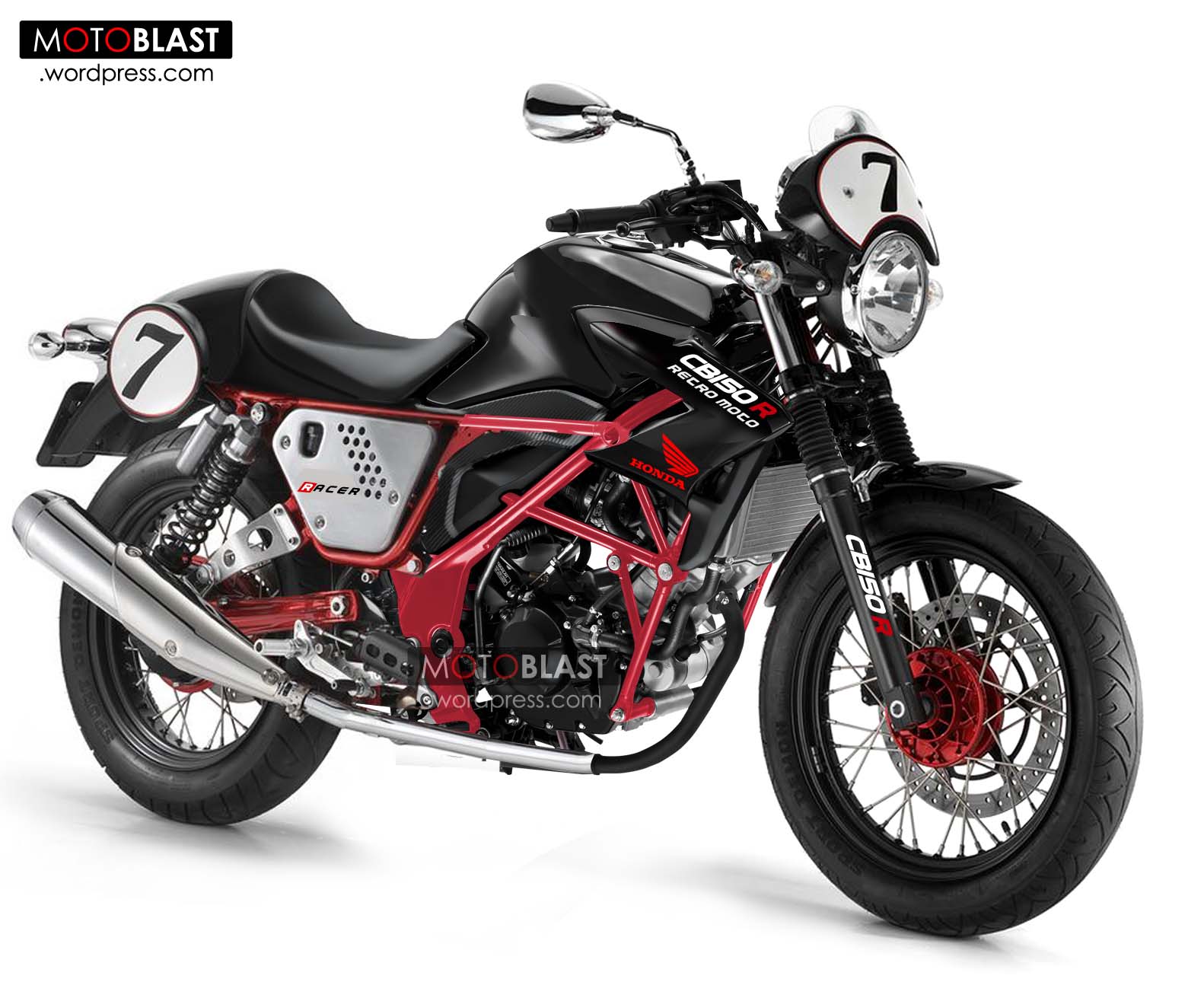 Modif CB150R Retro Style untuk memecah kebosanan dalam modif..oke juga ...