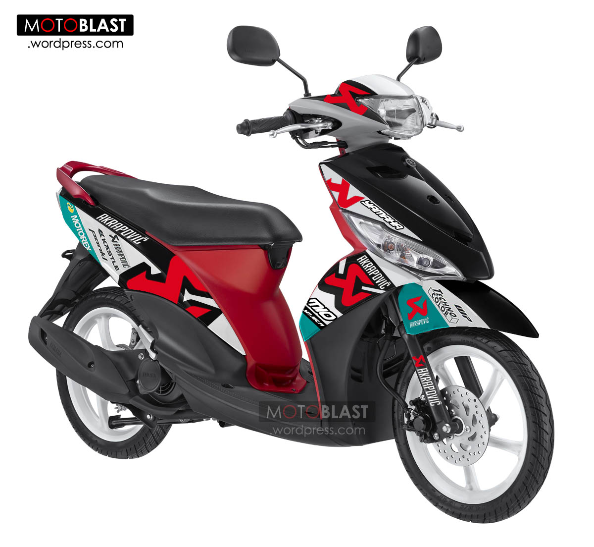 Modif Striping Mio J Teen ala Akrapovic!! Funky style! - MOTOBLAST