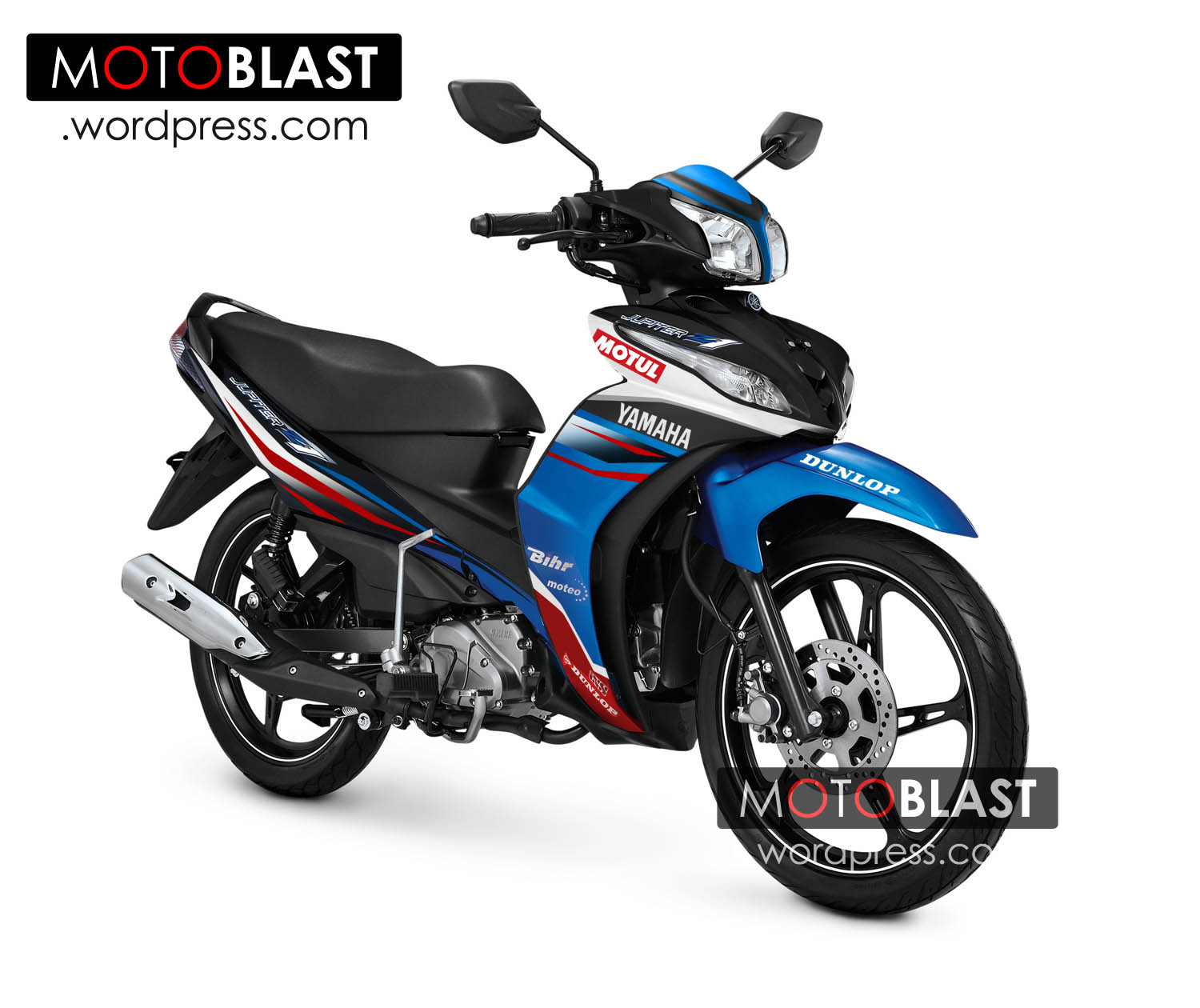 Modif Striping Jupiter Z1 Biru!! - MOTOBLAST