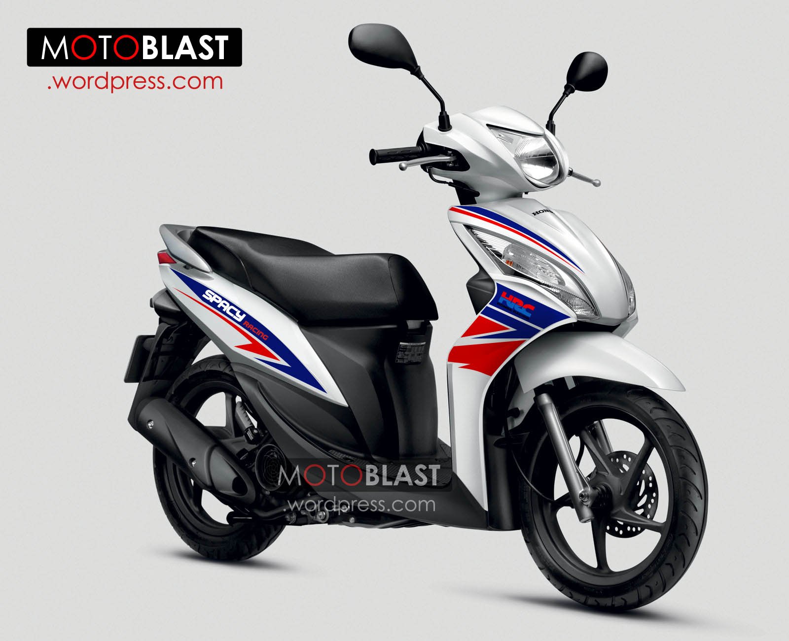 Ketika Honda Spacy Helm in ikutan kena Livery RWB 2014! - MOTOBLAST