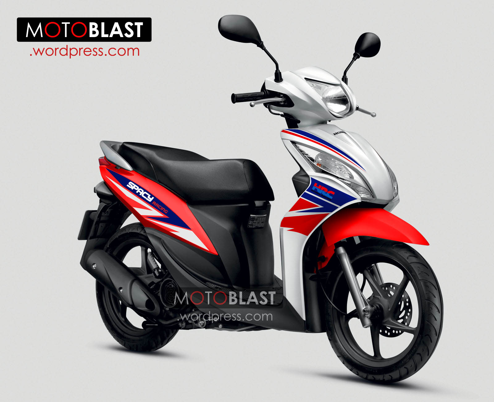 Ketika Honda Spacy Helm in ikutan kena Livery RWB 2014! - MOTOBLAST