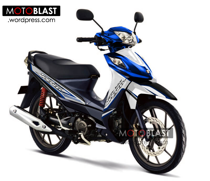 Modif striping Suzuki Shogun Biru! - MOTOBLAST