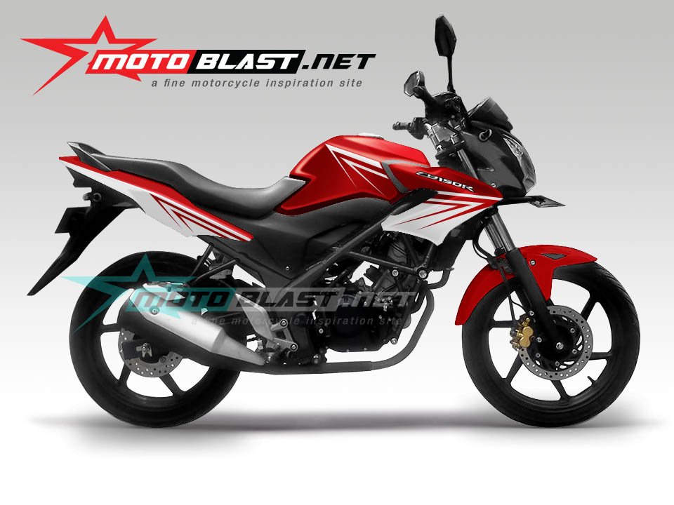 Striping CB150R Red simple gan! - MOTOBLAST