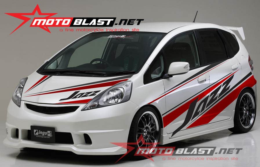 Auto Decal untuk Honda Jazz Putih! - MOTOBLAST