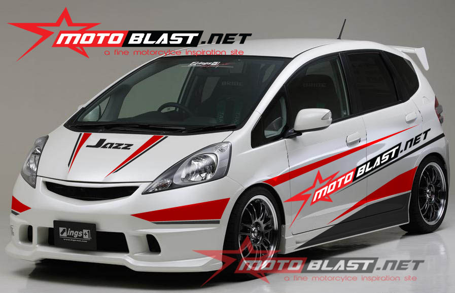 Auto Decal untuk Honda Jazz Putih! - MOTOBLAST