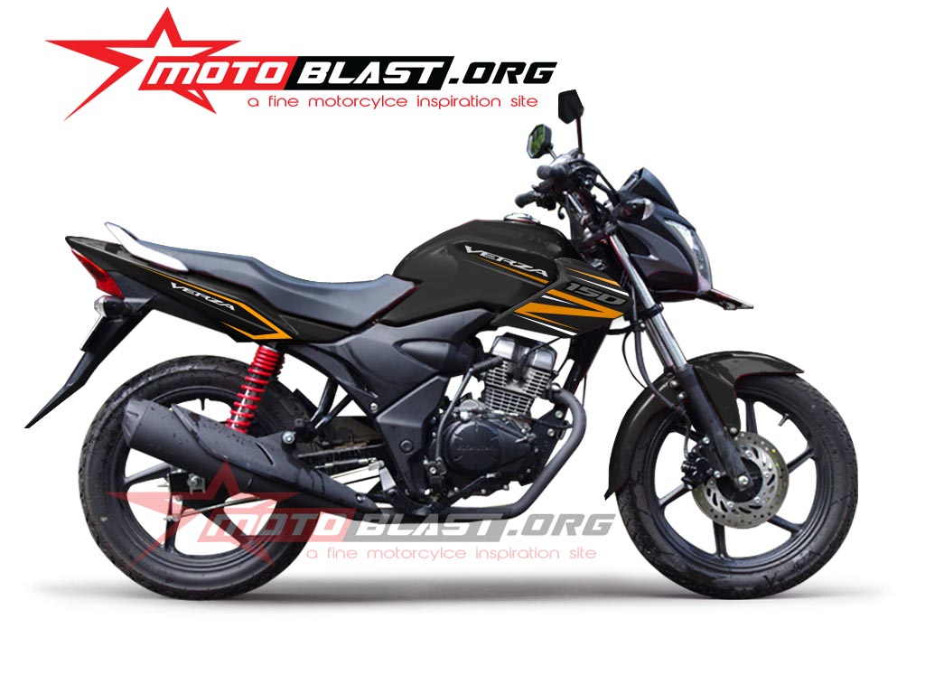 Striping Honda Verza 150 hitam 2014! - MOTOBLAST