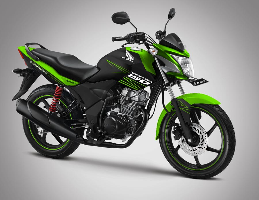 Modifikasi Striping Honda Verza 150 - 2014 Black Green! - MOTOBLAST