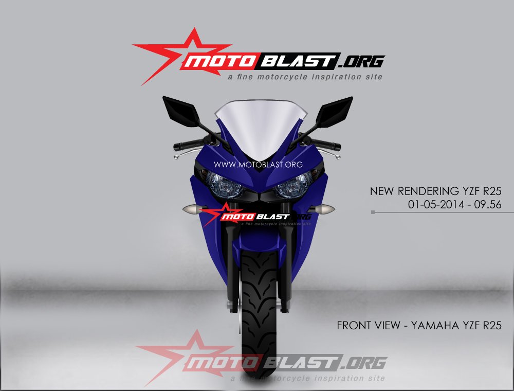 HOT SHOOT : Rendering Yamaha R25 Front View!!! - MOTOBLAST