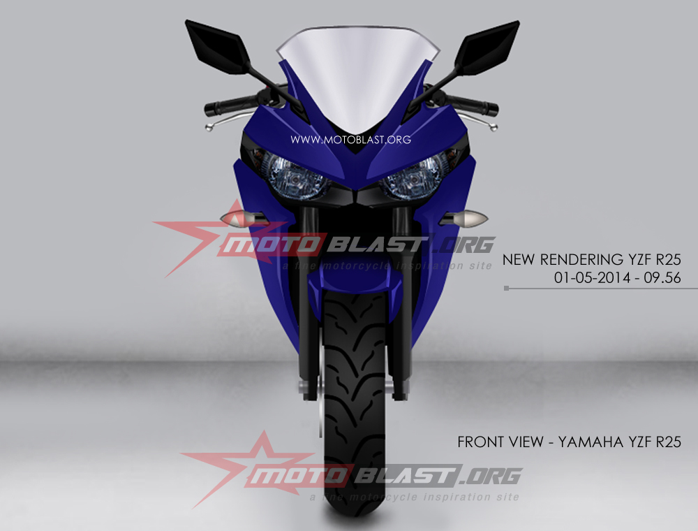 HOT SHOOT : Rendering Yamaha R25 Front View!!! - MOTOBLAST