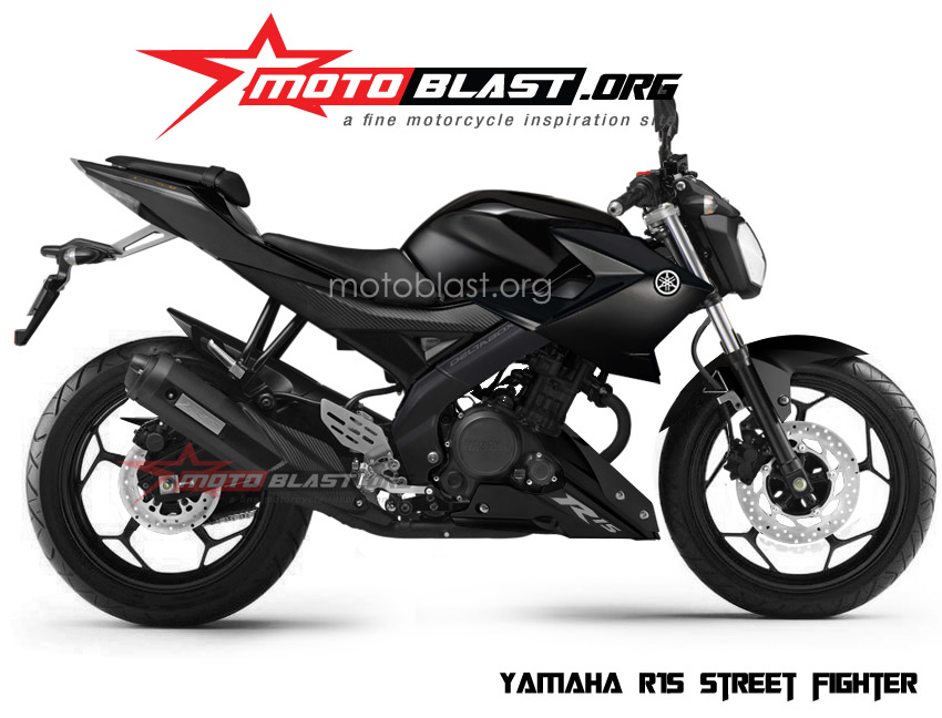 Modif yamaha R15 copot baju menjadi street fighter dan modif kaki kaki ...