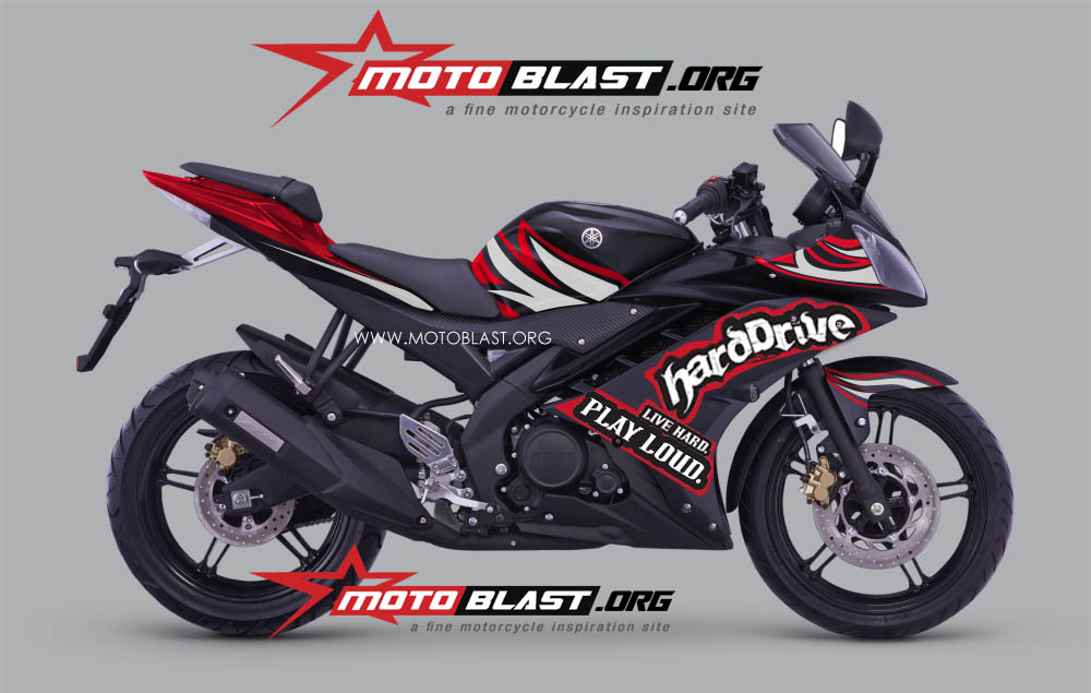 Modif striping yamaha R15 black HardDrive! - MOTOBLAST
