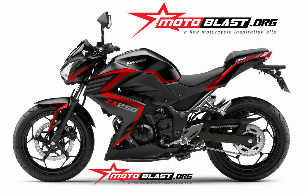 Modif Striping Kawasaki Z250 Black - Elegan! - MOTOBLAST