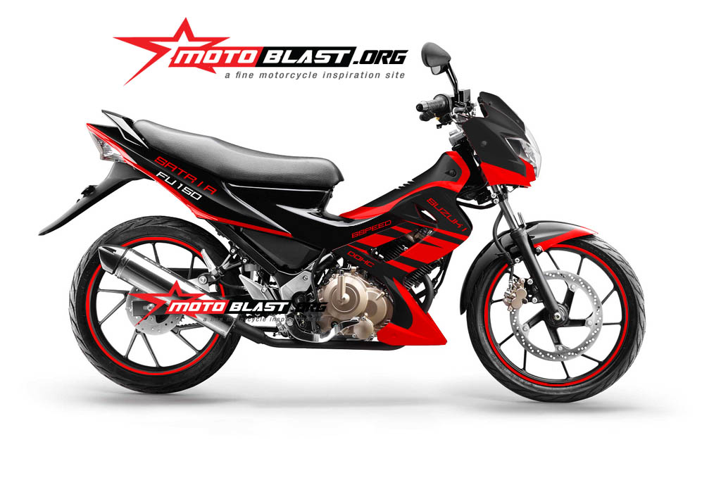 mega gallery modifikasi striping suzuki satria fu 150 - MOTOBLAST