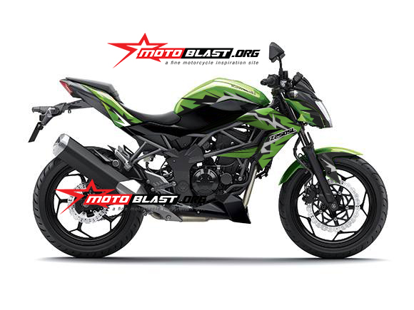 HOT Modif Striping Z250SL Green!! - MOTOBLAST