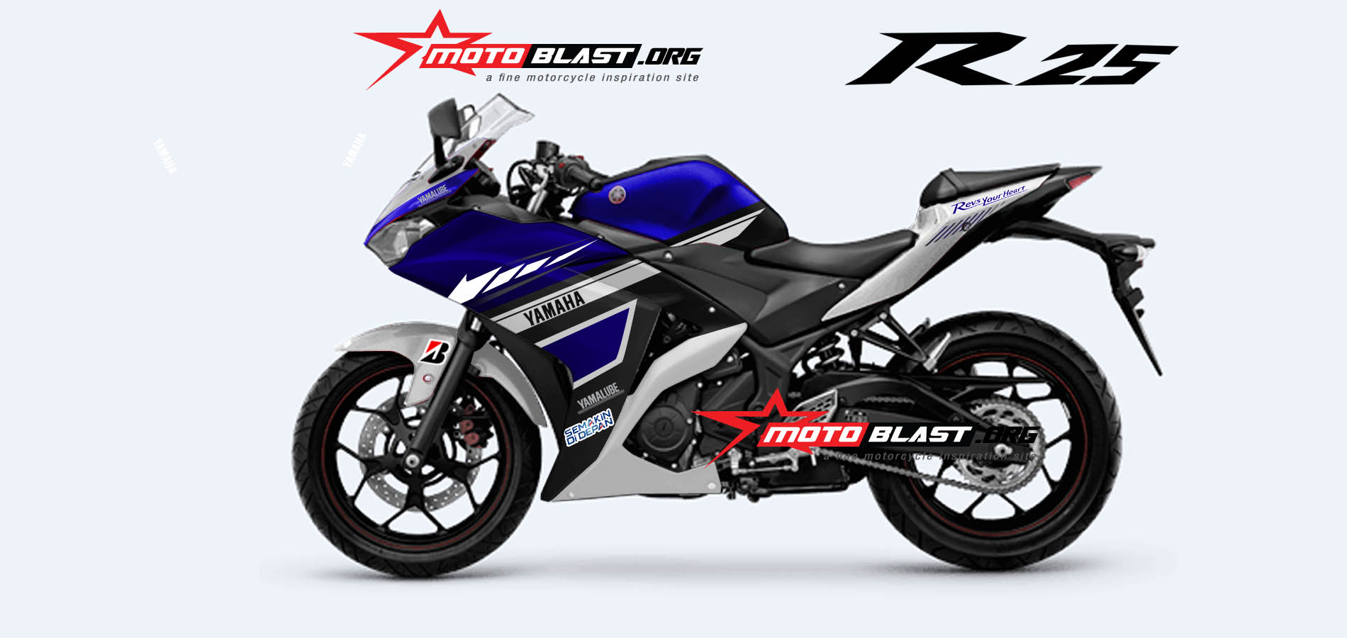 Modif Striping Yamaha R25 ala Motogp Prototype! - MOTOBLAST