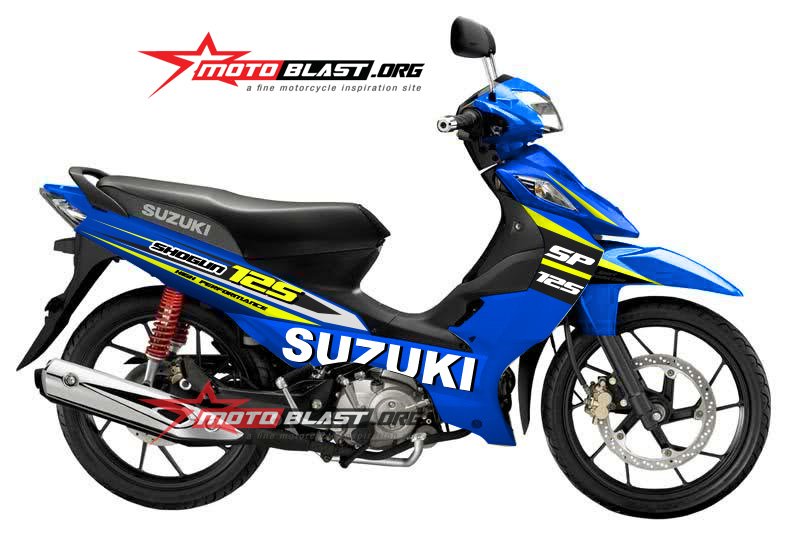 WOWW!! Ternyara Suzuki Shogun SP 125 juga ada Livery Suzuki Motogp loh ...