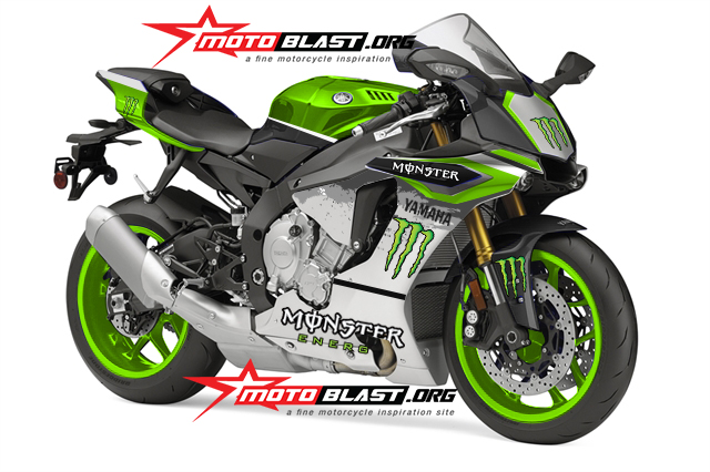 HOT TERBARU!!! Modif striping yamaha R1 2015 terbaru - Monster energy ...