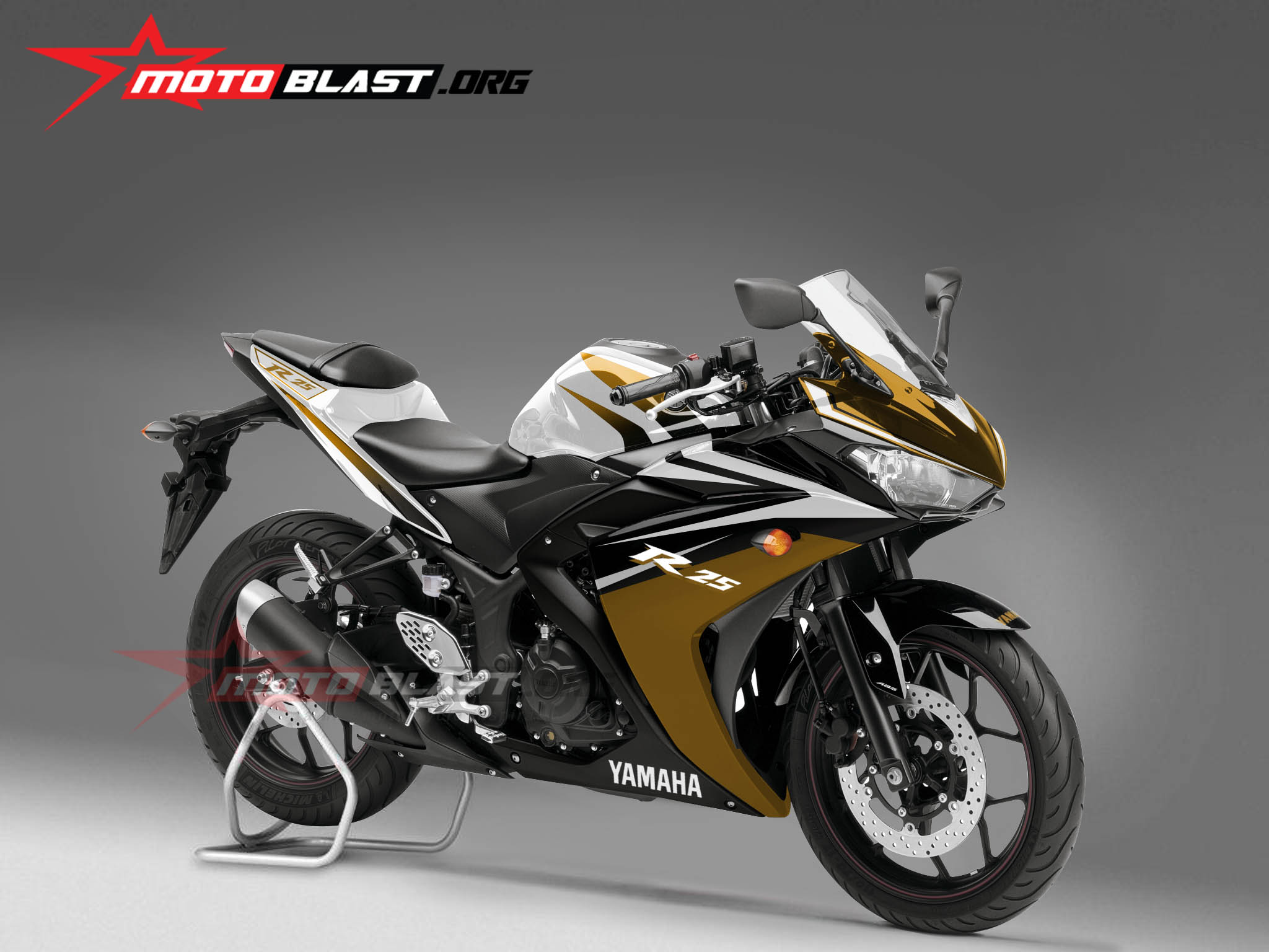 HOT!!Facelift Modif Striping Yamaha R25 terbaru!! lah kok jebule sangar ...