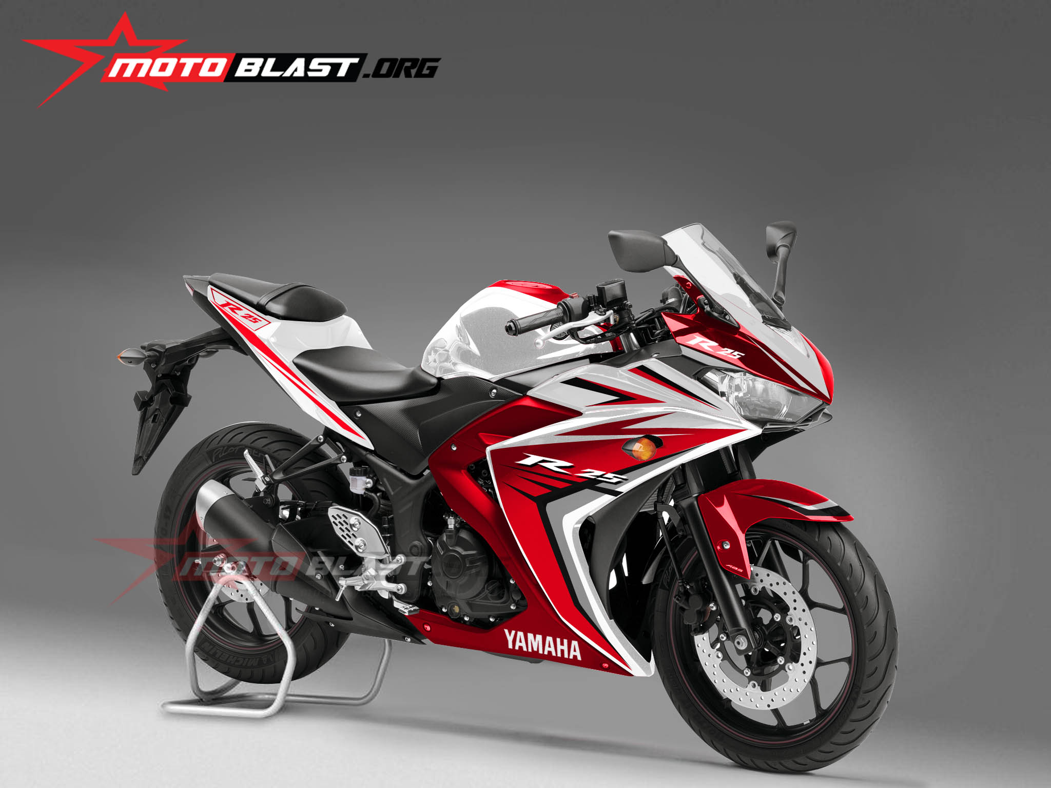 Modif Striping Yamaha R25 RED! Super duper Monyoorrr Masdab!! - MOTOBLAST
