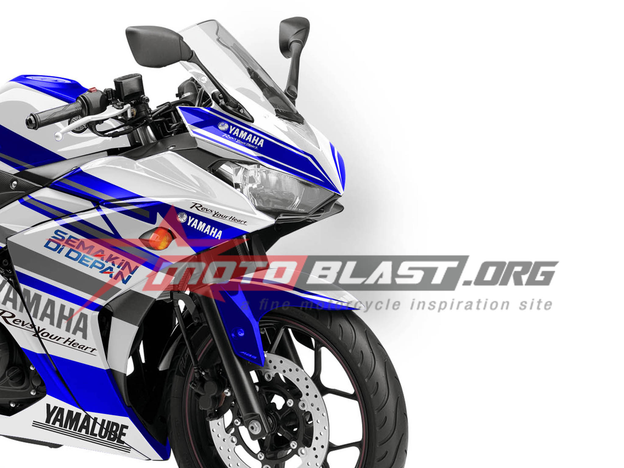 Yamaha R25/R3 blue - Yamaha Asia Race! - MOTOBLAST
