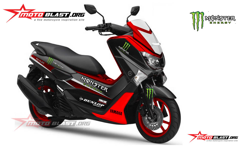 Modif Striping Yamaha NMAX Monster Racing! - MOTOBLAST