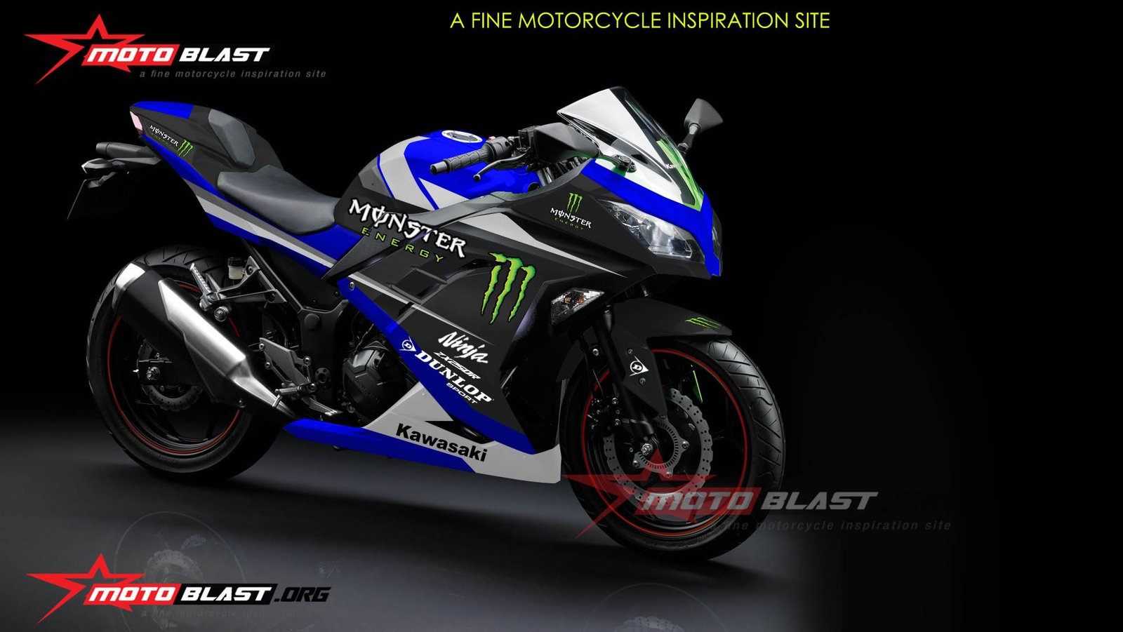 Modif Striping Kawasaki Ninja 250R fi Monster racing! Lagi HOT! - MOTOBLAST