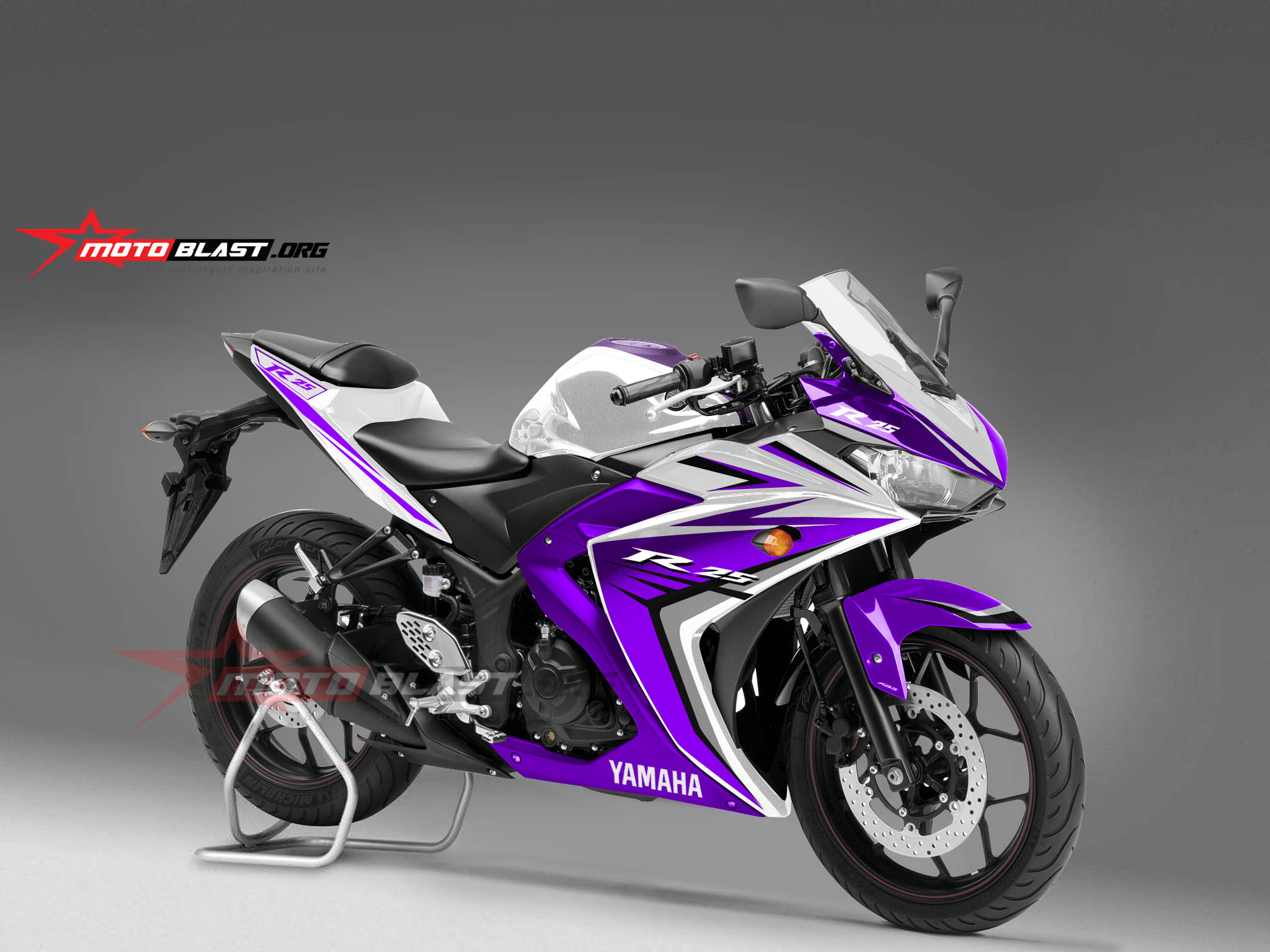 Modif Striping Yamaha R25 warna baru - lebih Unyu mas dab! - MOTOBLAST