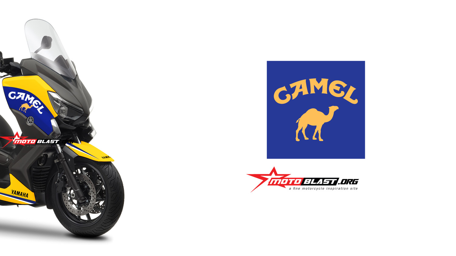 Modif Striping Yamaha XMAX - Camel Livery Motogp! - MOTOBLAST