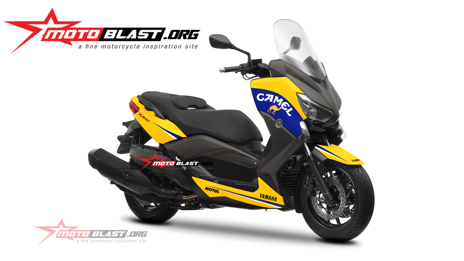 Modif Striping Yamaha XMAX - Camel Livery Motogp! - MOTOBLAST