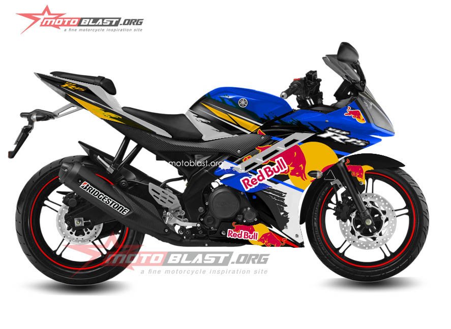 Modif Yamaha R15 Blue - Red Bull! Sruduk Maninggg!! - MOTOBLAST
