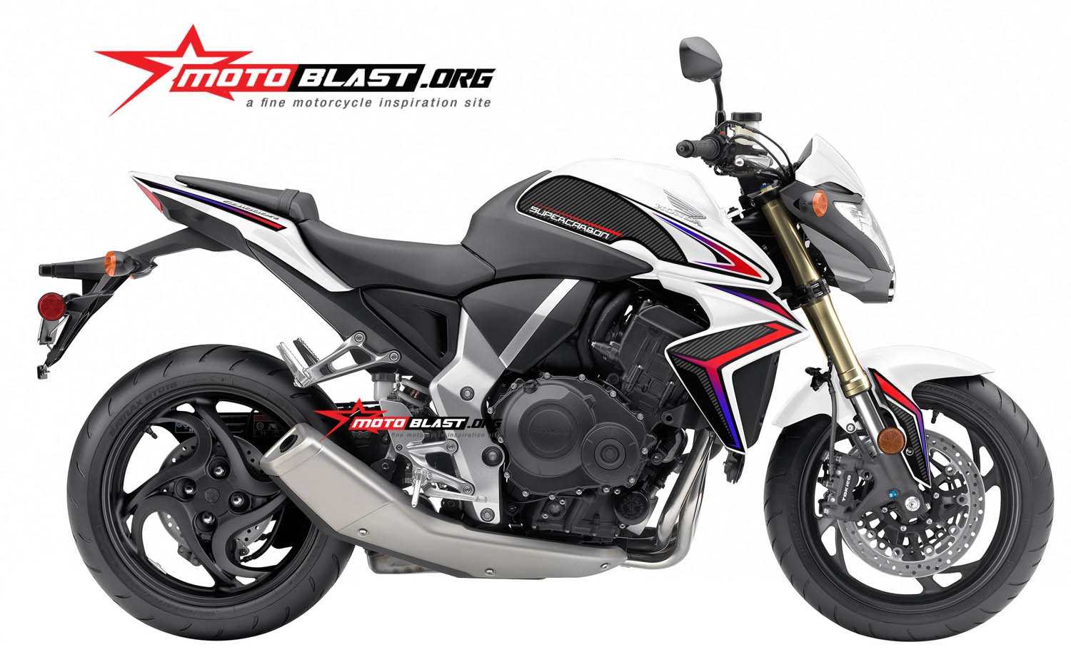 MOGE SERIES ! CB1000R WHITE SUPERCARBON! - MOTOBLAST