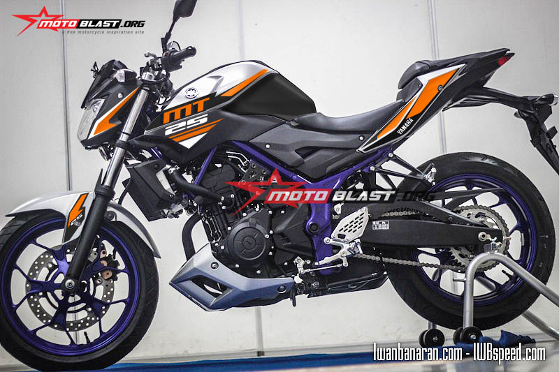 HOT! Grafis Inspirasi untuk Yamaha MT-25 Silver! - MOTOBLAST
