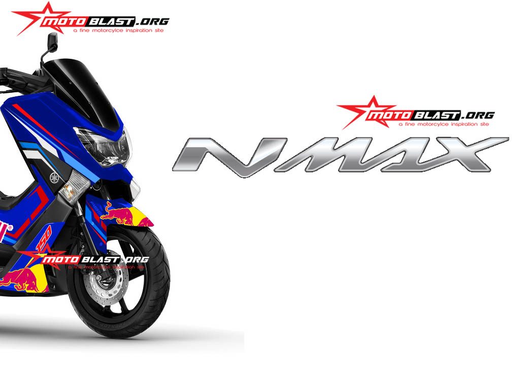 Grafis Inspirasi Modif Striping Yamaha NMAX 150 REDBULL! - MOTOBLAST