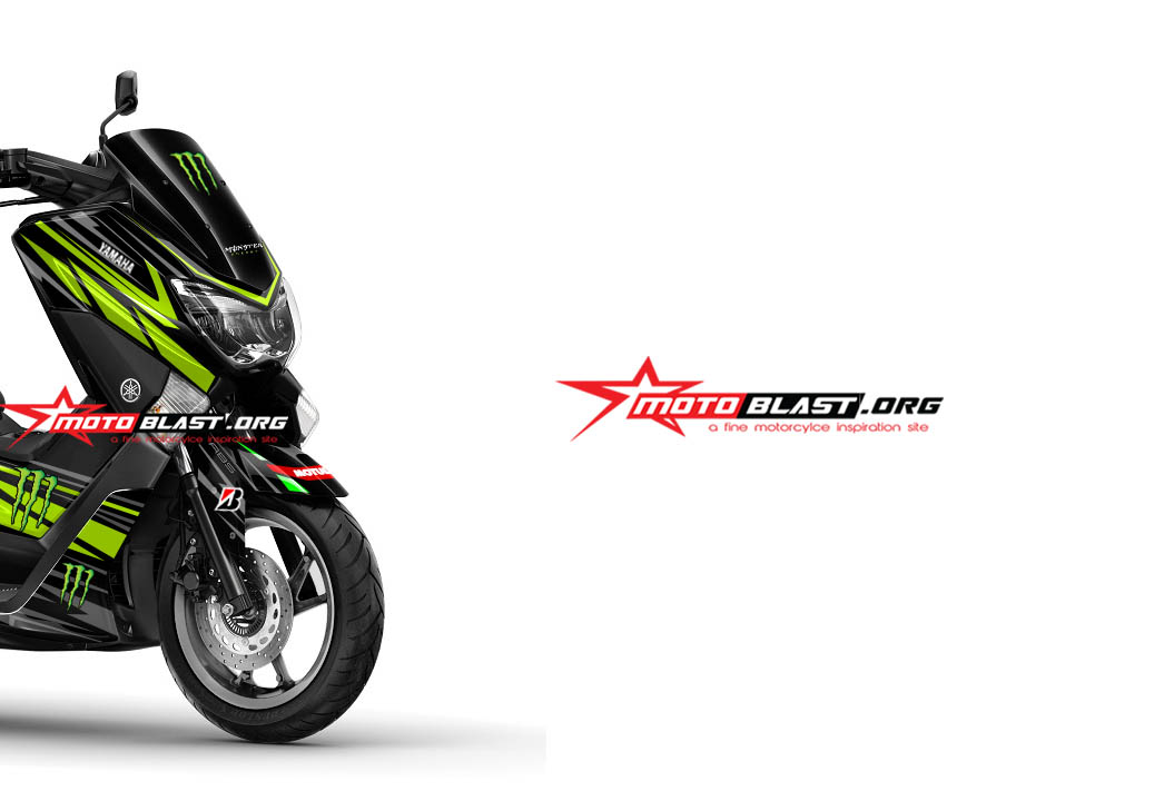 Modif Striping Yamaha NMAX 150 - Black Monster ! Monyorr tenan - MOTOBLAST