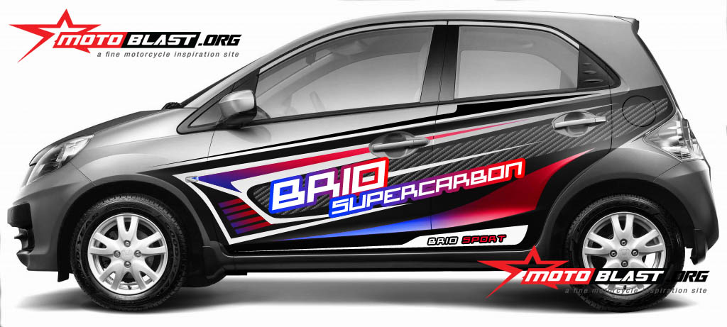Car Series : Grafis Inspirasi Modif striping Honda Brio Silver Super ...