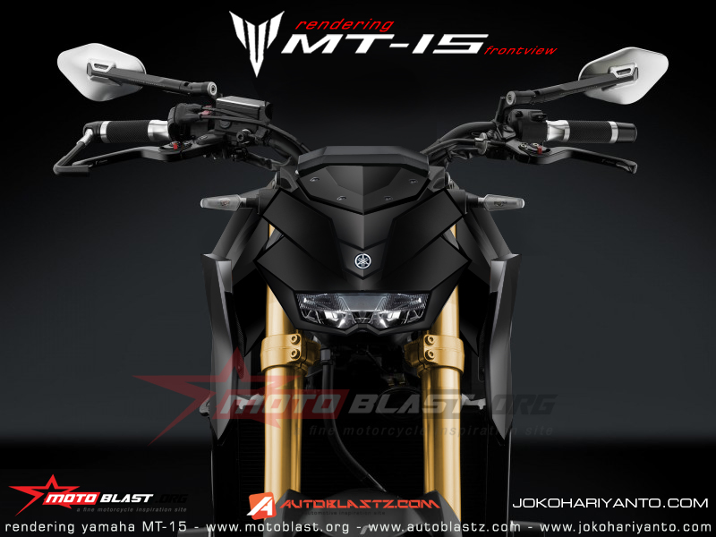 HOTT!!! Rendering Yamaha MT-15 Tampak depan - FULL! - MOTOBLAST