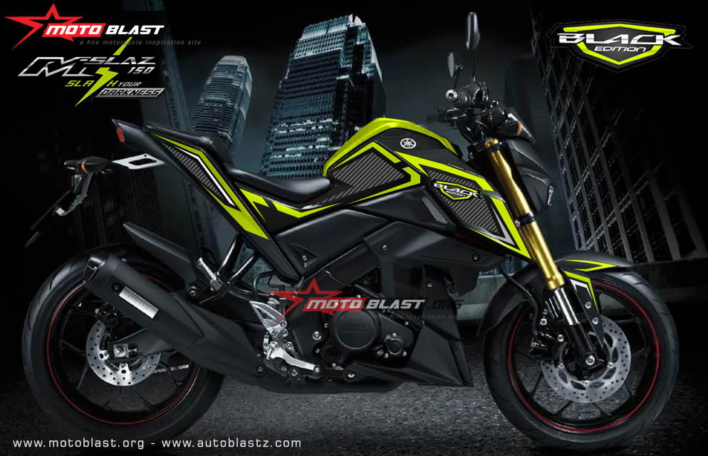 Koleksi Perdana Graphic Kit Decal Yamaha M-SLAZ Black Edition dengan 5 ...