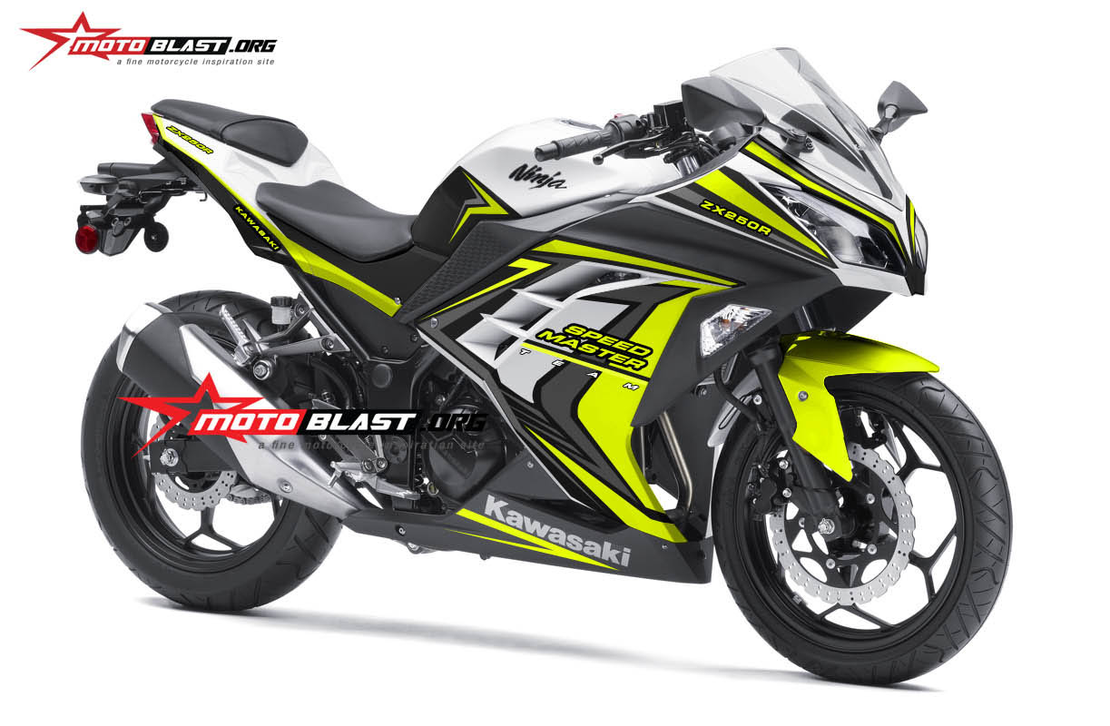 Modifikasi Ninja 250r fi putih speed master