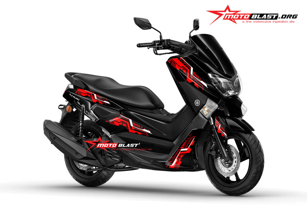 Modifikasi striping NMAX Black Hitech