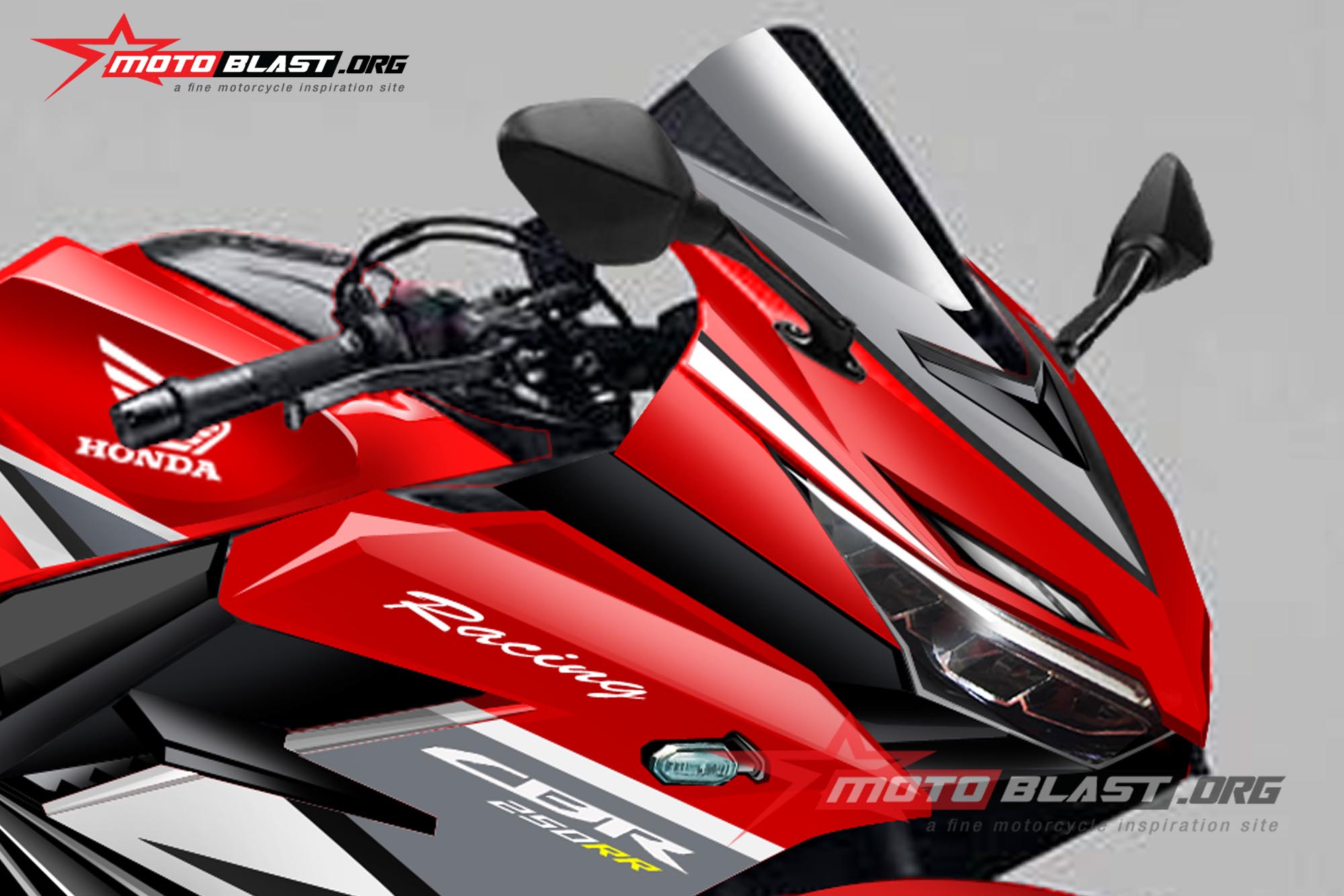 Rendering head CBR250RR versi Masspro