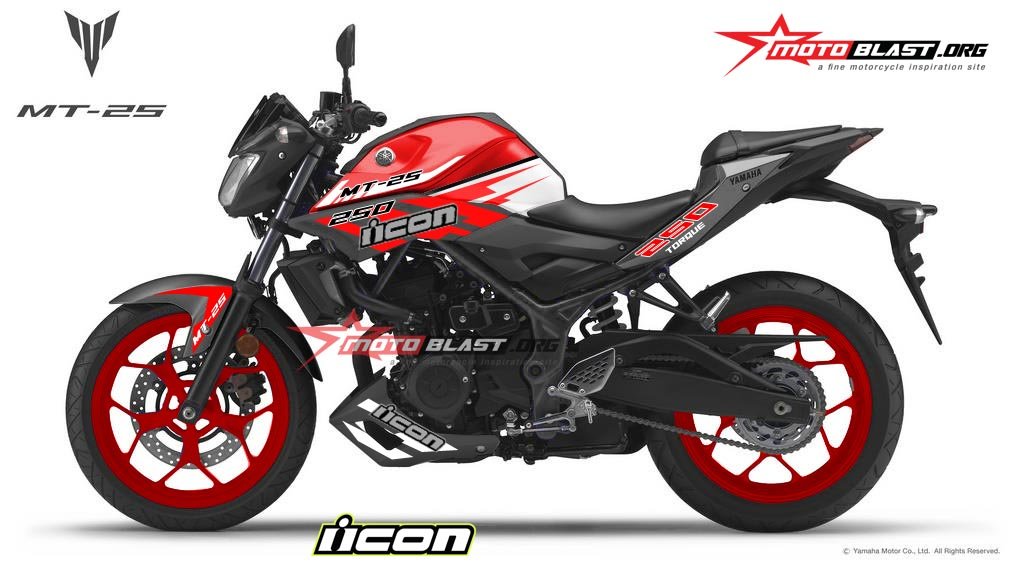 Modifikasi Yamaha MT25 RED terbaru