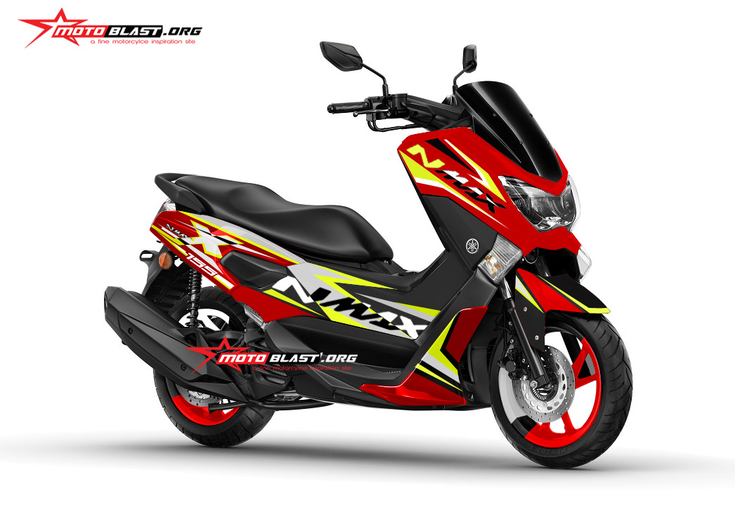 Modifikasi striping NMAX RED terbaru
