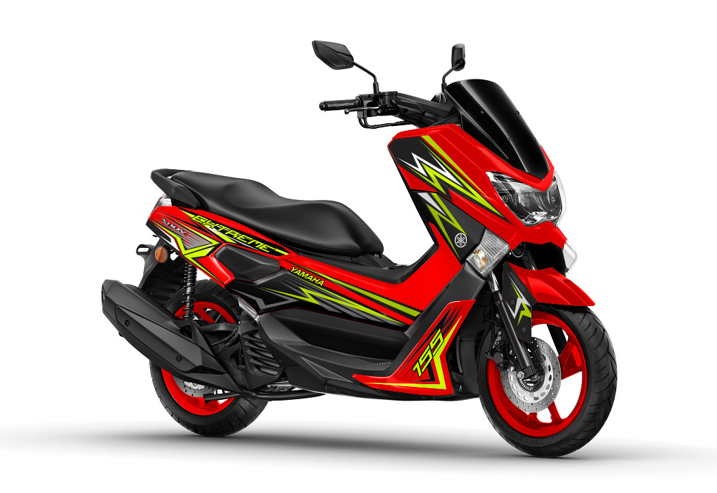 Modifikasi Striping Yamaha NMAX RED terbaru - MOTOBLAST