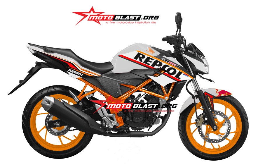 Graphic Kit Honda New CB150R White Repsol