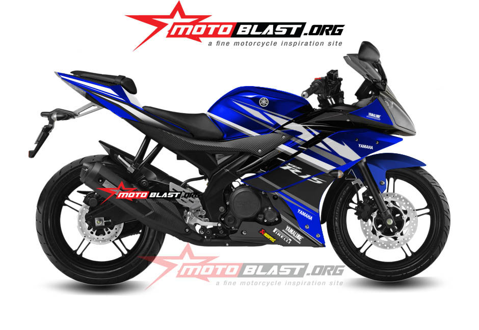 Graphic Kit yamaha R15 Blue Racing - MOTOBLAST