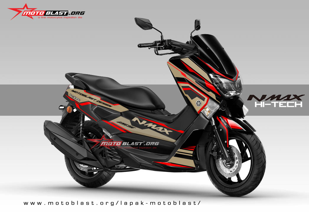 Graphic Kit Inspirasi Yamaha NMAX Gold HITECH